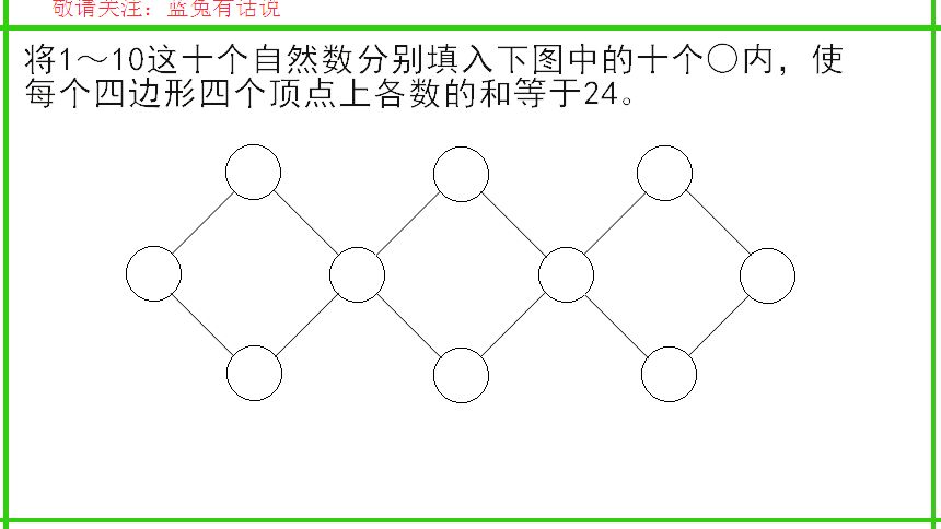 四年级数学,填数字游戏,可以先填重合的部分,再尝试填其他的数