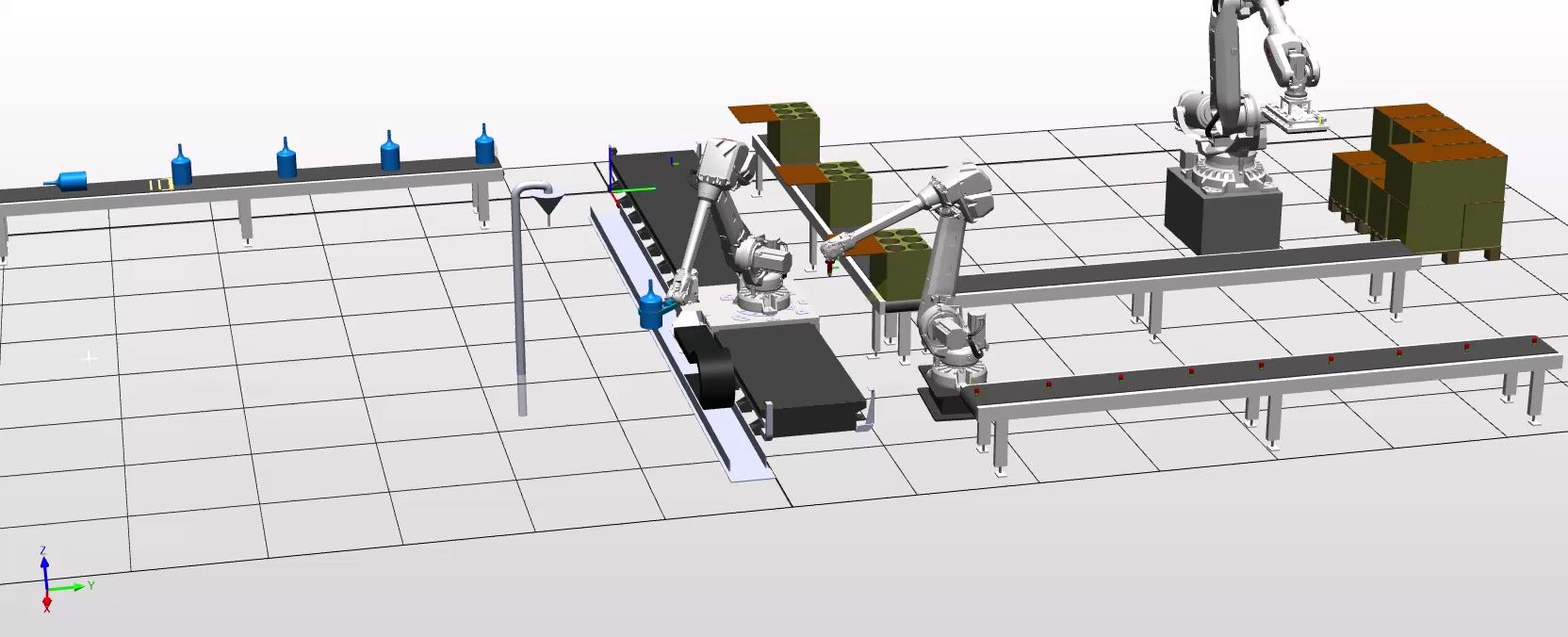 ABB 工业机器人酒厂自动线RobotStudio仿真
