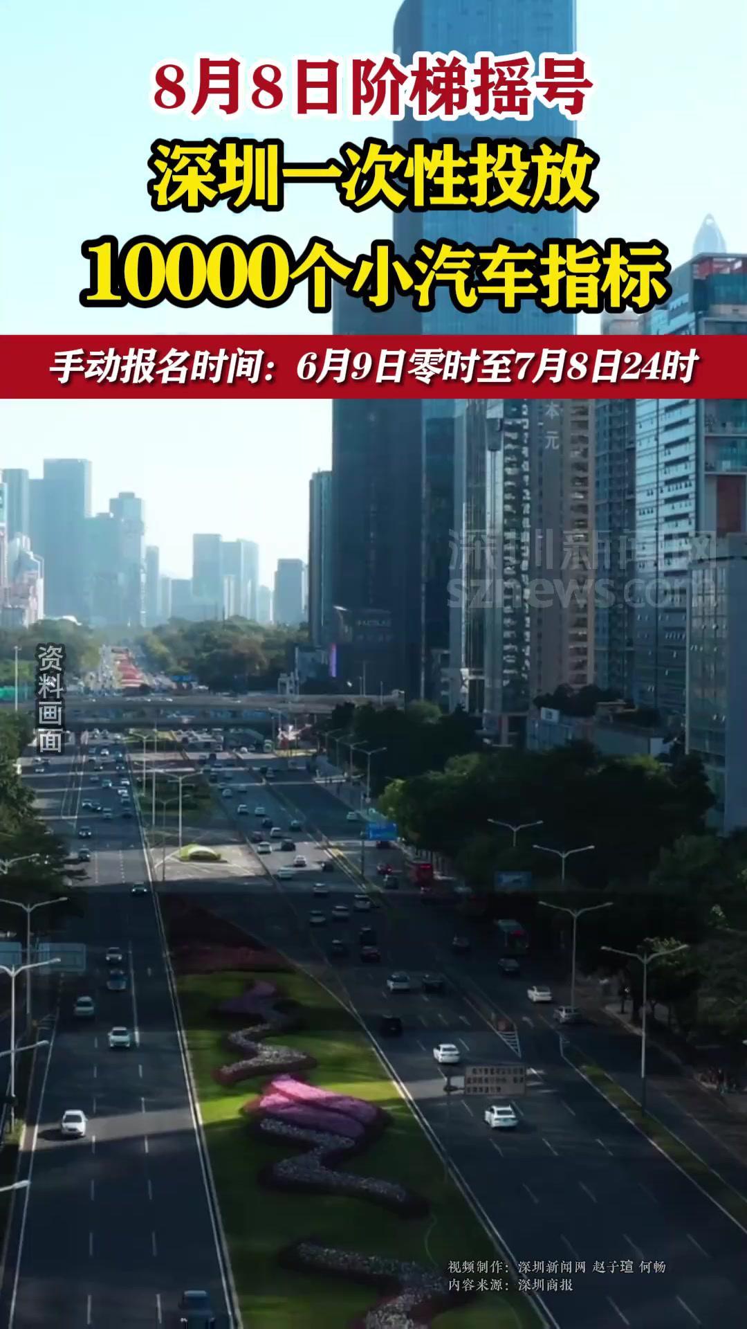 【深圳一次性投放1万个小汽车指标】#深圳dou知道#摇号