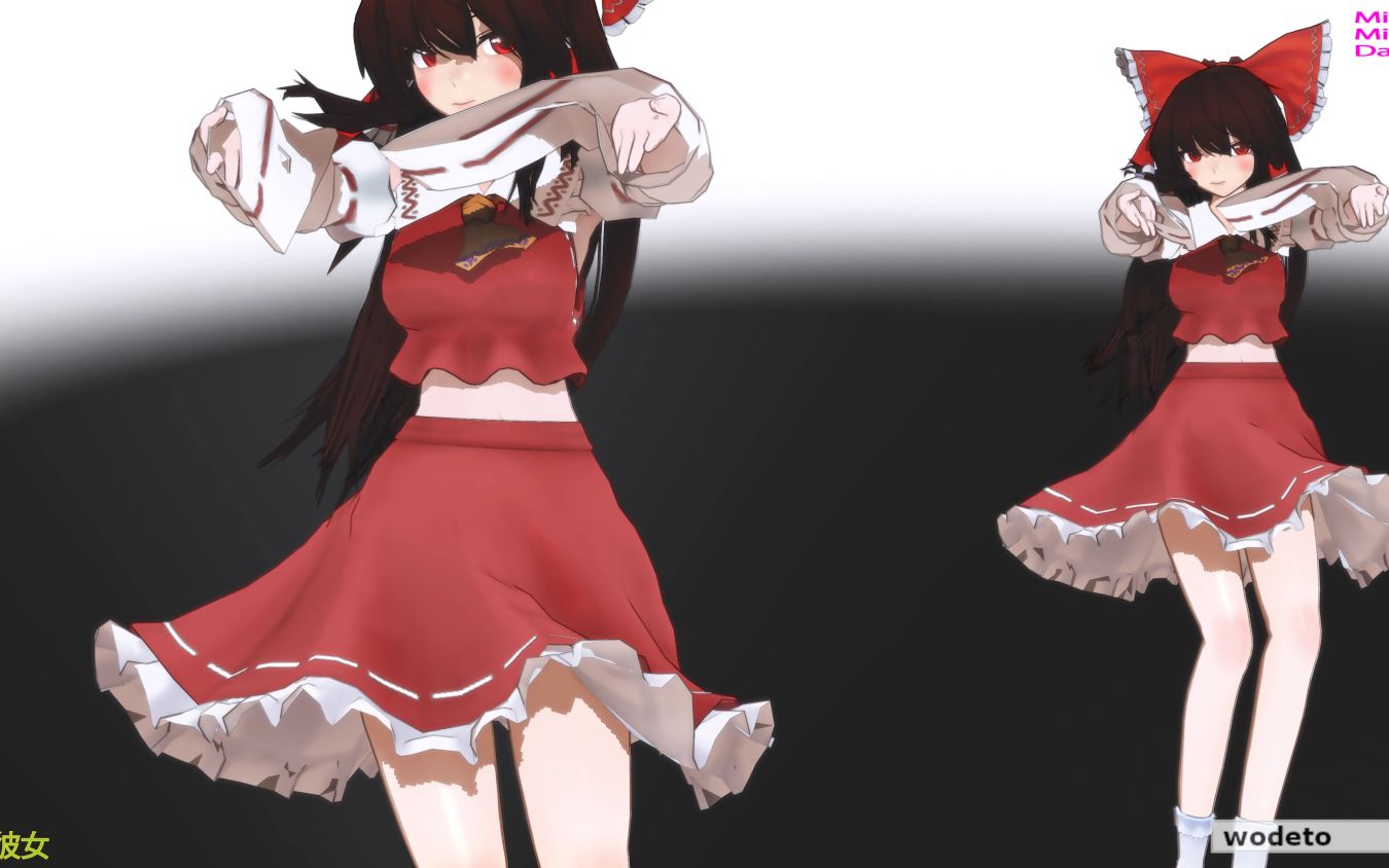 【MMD】你的女朋友【新型美少女灵梦改変模型】FSS