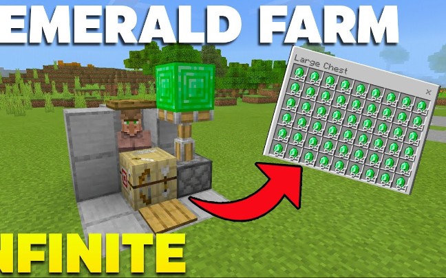 Minecraft Bedrock 中的简单无限绿宝石农场教程(特性)