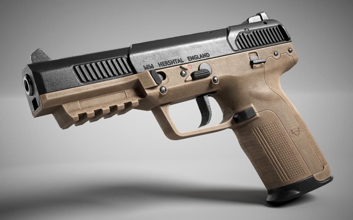 【3dmax建模】从零开始制作一把完整的手枪模型,次世代枪械建模教程