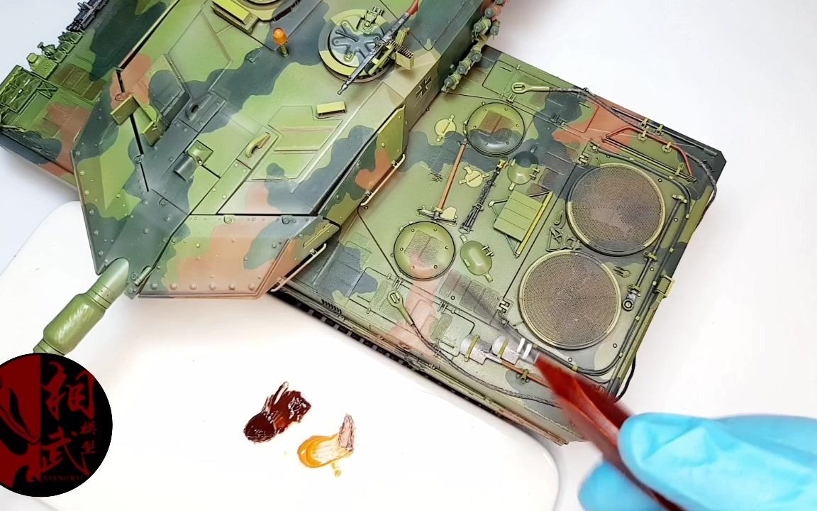 【相武模型】【1/35】豪改【豹2A6】模型制作【第二十一集】【超改...