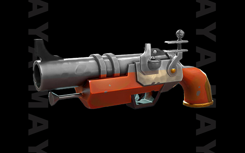 【maya建模】次世代小手枪全流程,适合新手入门的maya案例