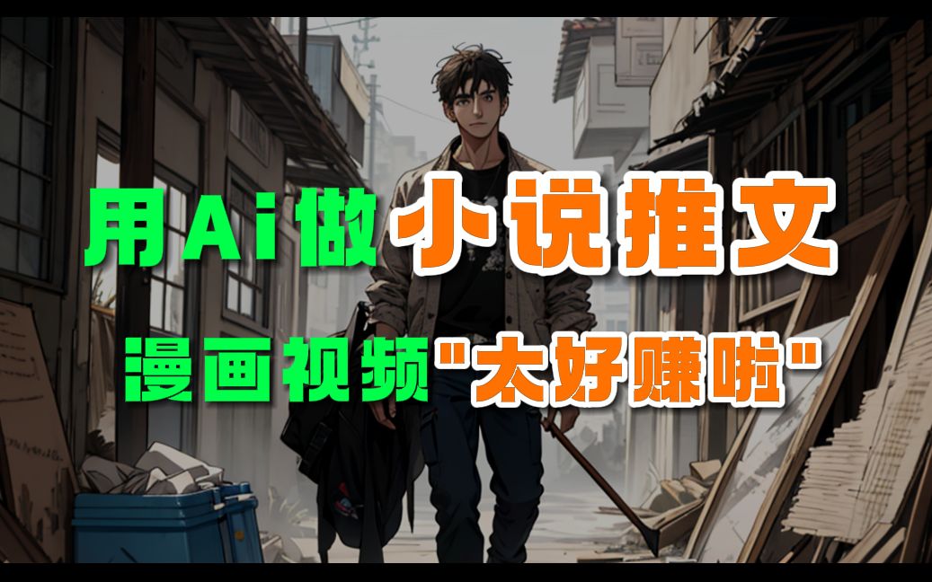 用AI做小说推文漫画视频,也太好赚啦 !完全傻瓜式操作,保姆级教程!