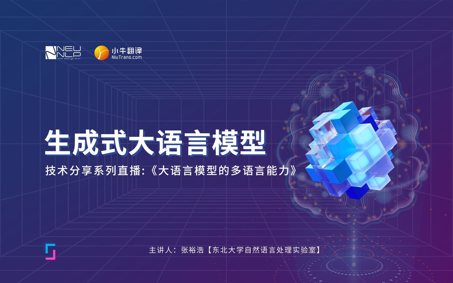 生成式大语言模型系列直播-第十一期《大语言模型的多语言能力》