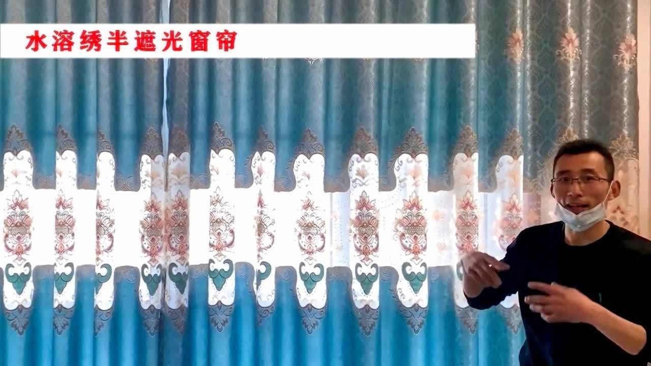 20年新款水溶秀窗帘,简单好看绣花小图案,瞬间提升一个档次