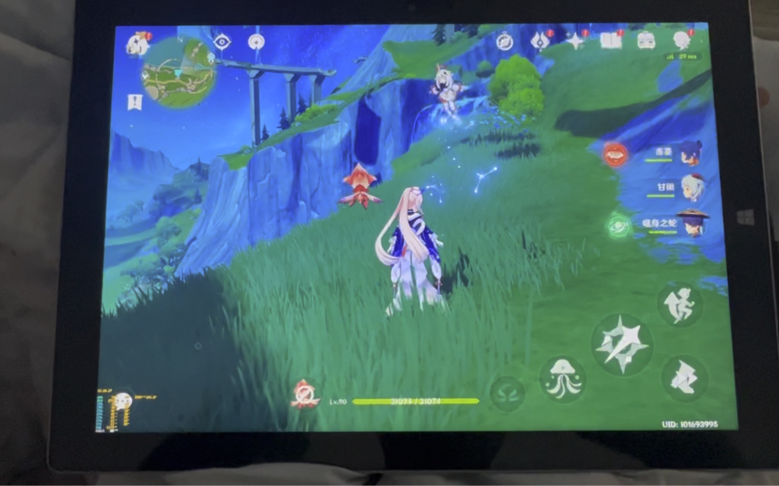 老掉牙的surface Pro3通过moonlight完美串流PC版原神的手机模式