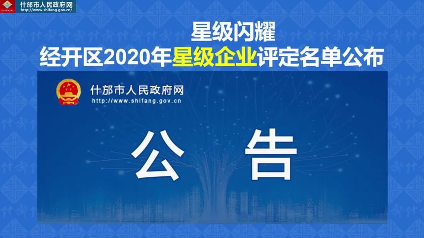 经开区2020年星级企业评定名单公布