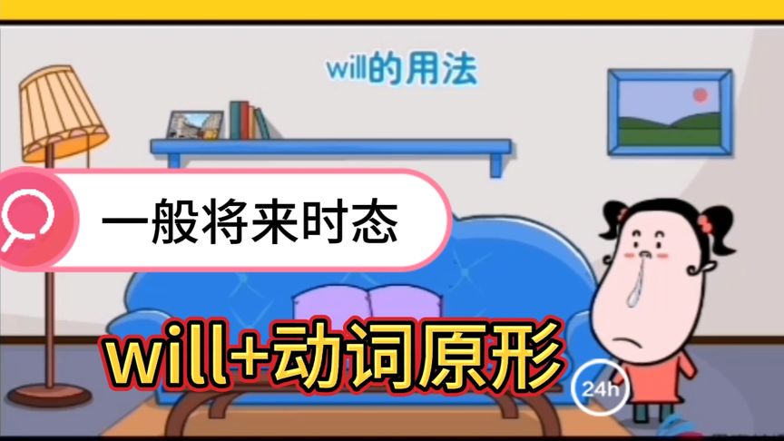 动画英语语法:will+动词原形,构成一般将来时态有三种用法