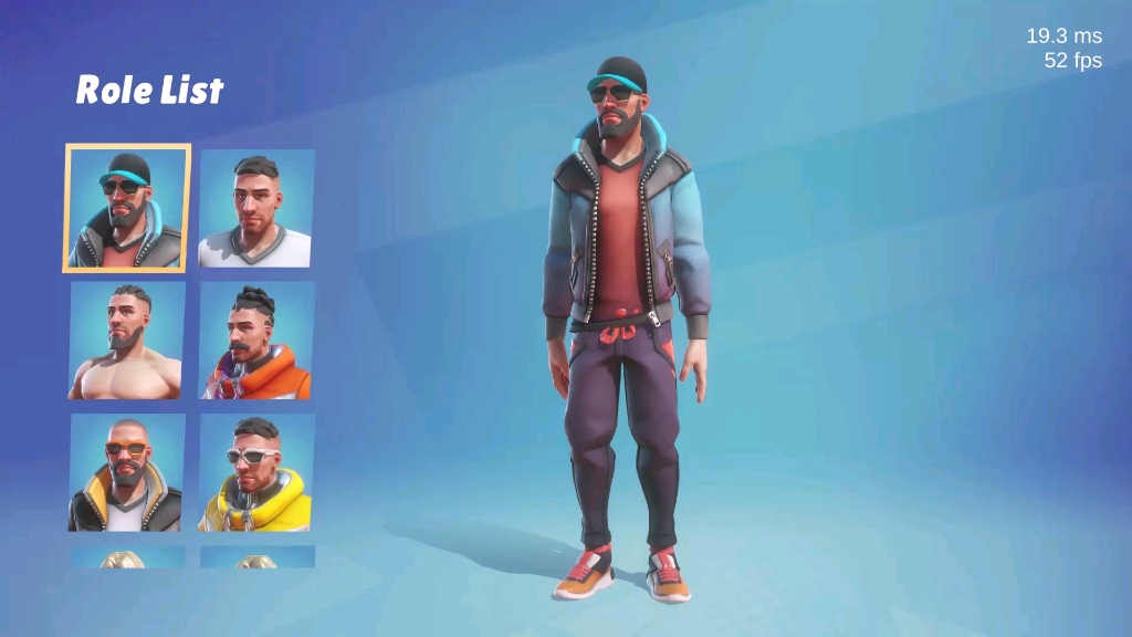 unity实现的角色展示切换效果