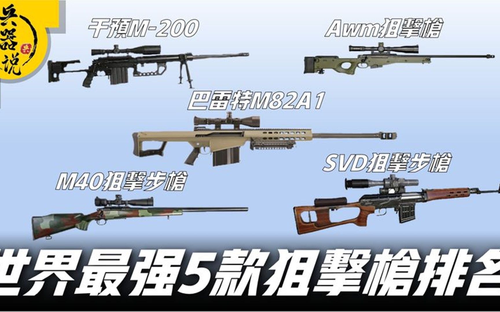 世界最强5款狙击枪排名,其中一款能在3200米外击杀目标