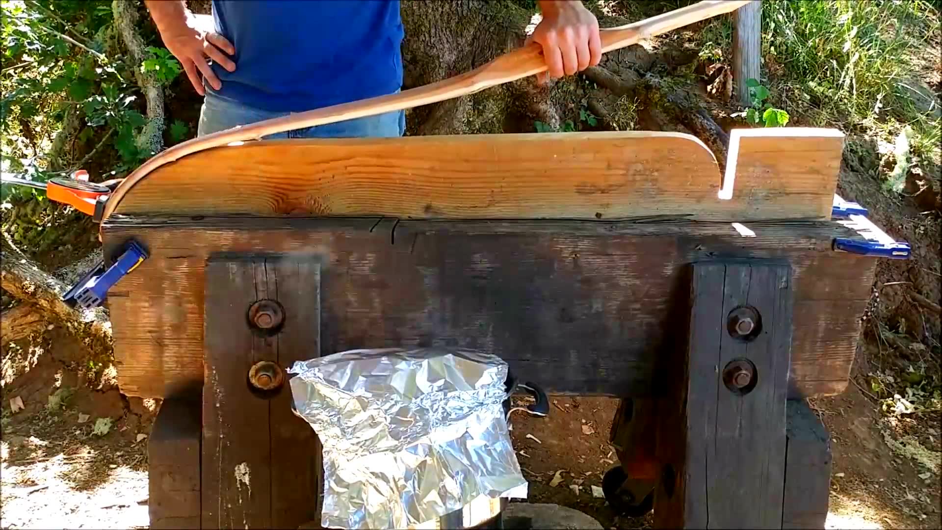 紫杉单体木弓制作全过程速览