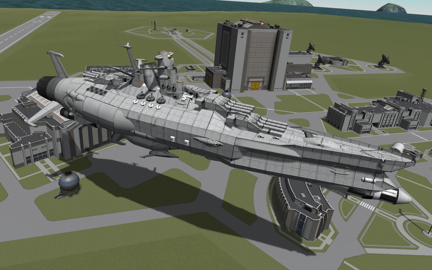 宇宙战舰大和号,哦不,坎和号【坎巴拉太空计划】