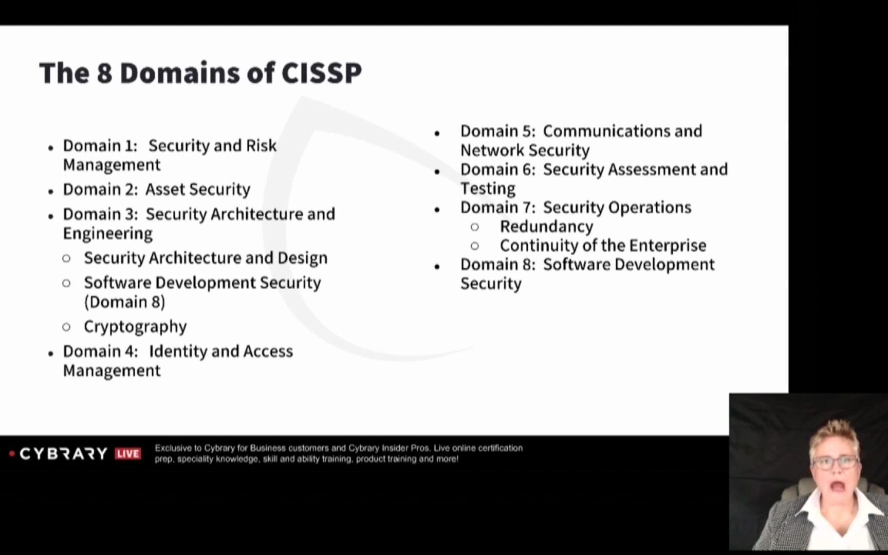 [Cybrary] Certified Information Systems Security Professional (CISSP) ...