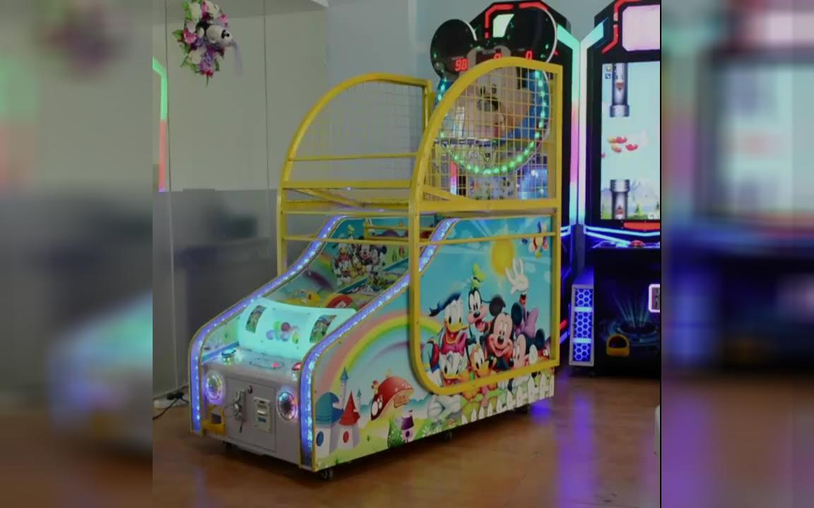 2017年新款儿童米奇篮球机电玩城大型投币投篮机游戏机设备厂家