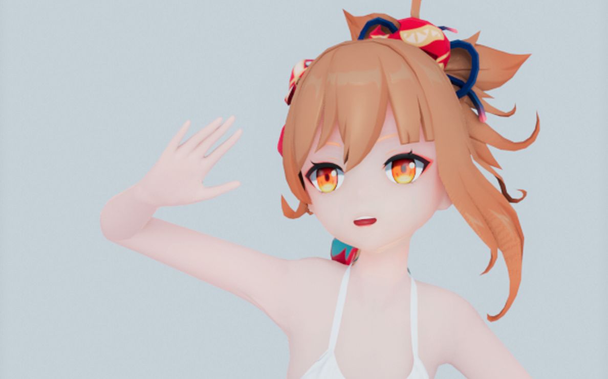 【原神MMD/布料解算】宵宫 summertime