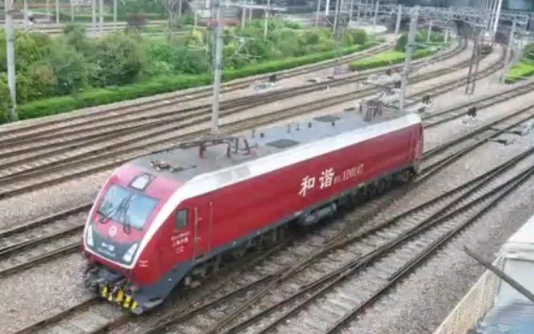 【中国铁路】HXD1D 永济217A型鼠笼式三相异步牵引电动机 走行音