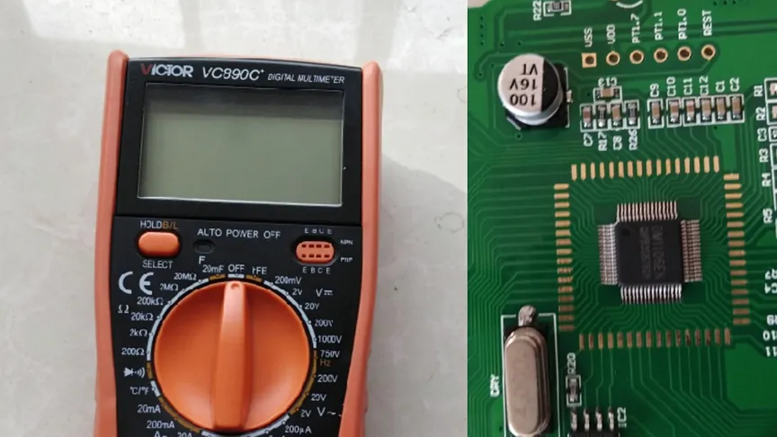 胜利890C万用表拆解,没想到是硬芯的,我还以为牛屎芯,做工不错