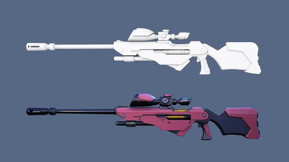 【3DMAX建模】次世代枪械武器建模教程,适合新手练习3Dmax枪械...