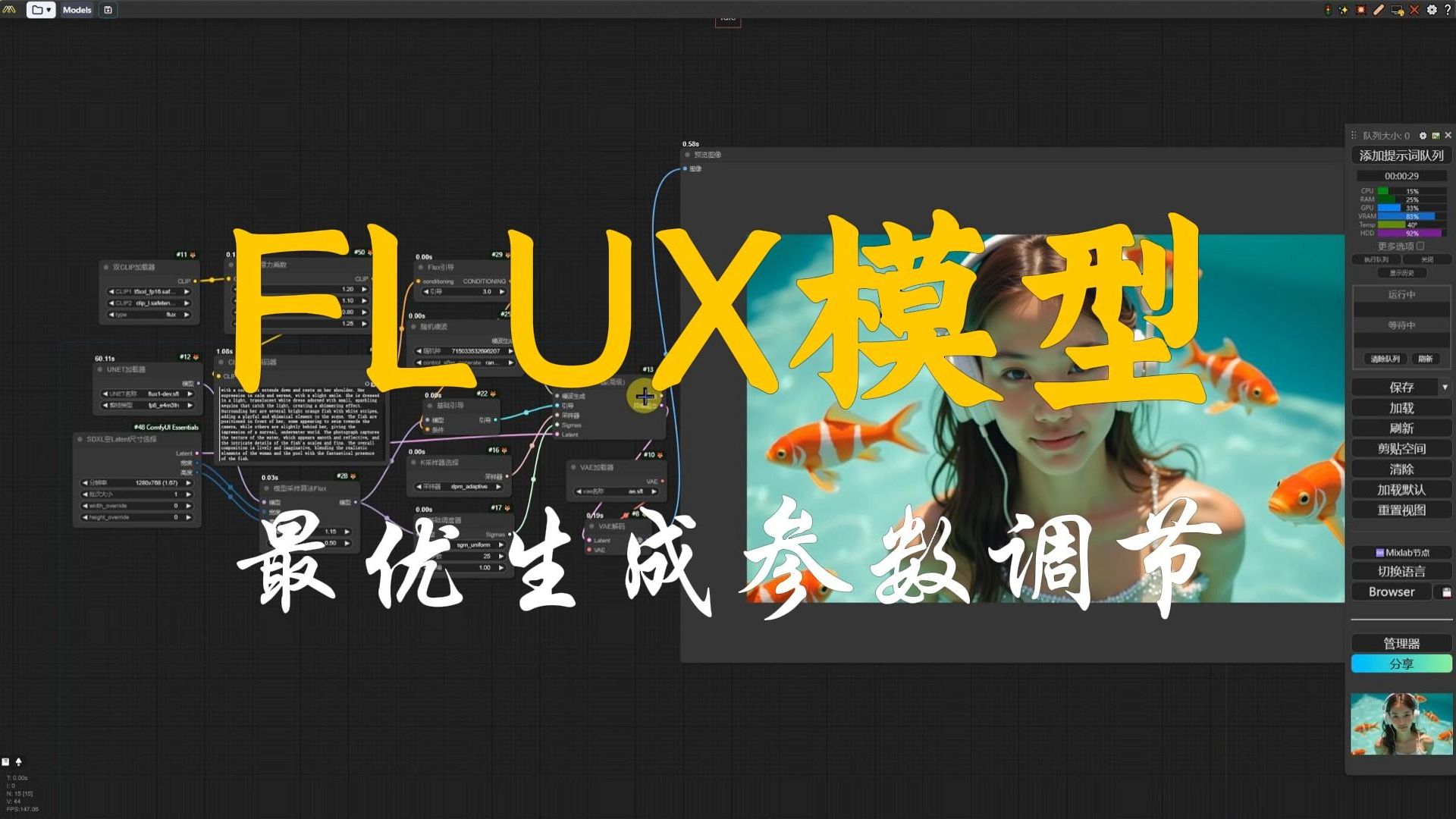 FLUX模型生成的最优参数调节,采样器、调度器、guidance等测试观点...