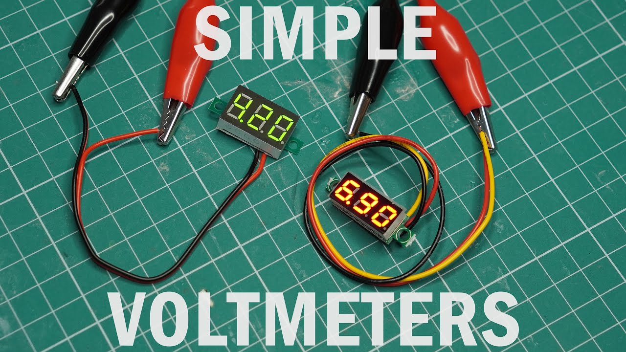 超级简单的DIY项目电压表 | Super Simple Voltmeters for DIY projects