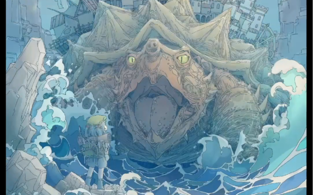 《河童与移动城堡》绘画过程