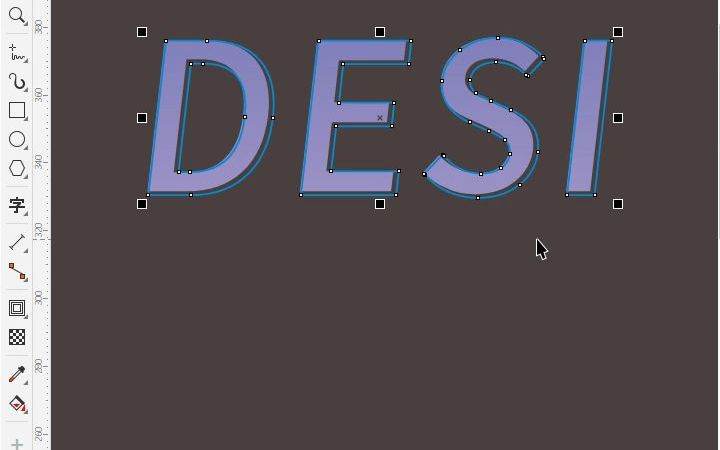 CDR设计创意字体设计