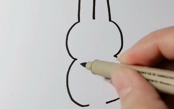 【画师内幕】313_用数字3画兔子#简笔画#画画#手绘#数字画#创意#...