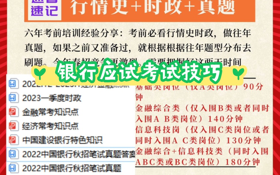 农业银行春招面试技巧