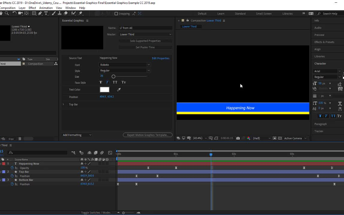 AE CC 2020影视后期制作从新手到专家训练视频教程-36. 创建和导出...