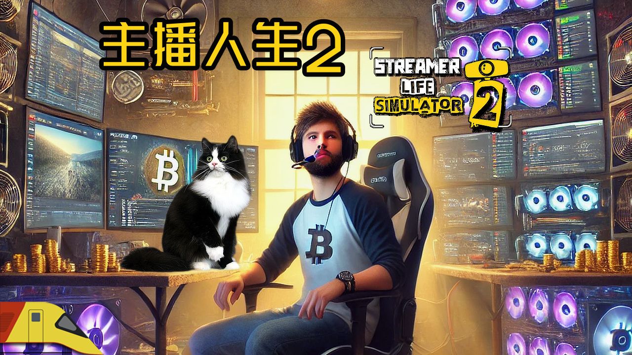 主播开启了比特币挖矿赚钱!| 主播人生模拟2 | Streamer Life Simulator 2