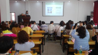 幼儿园户外自主游戏区域教研会现场