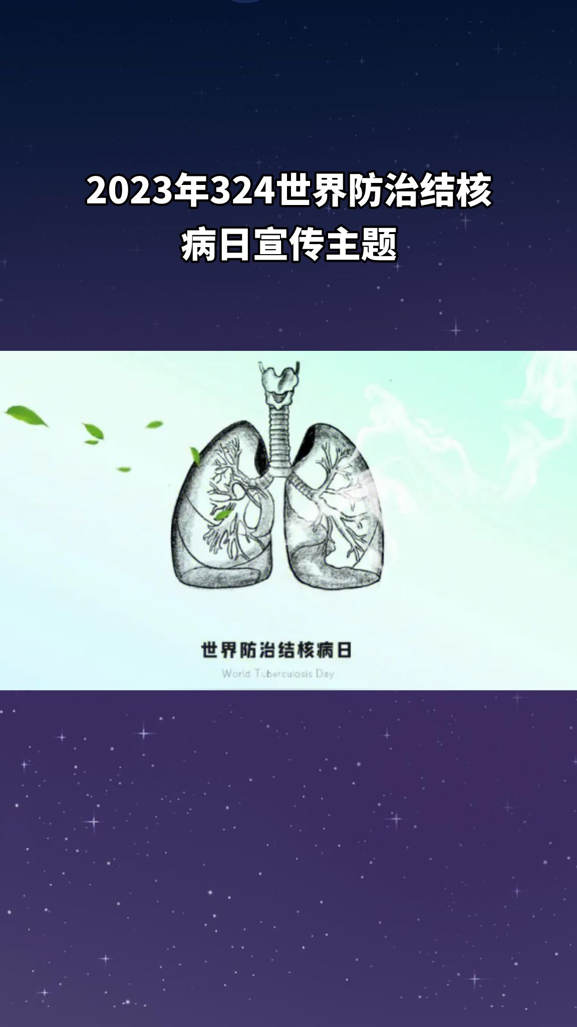 2023年324世界防治结核病日宣传主题