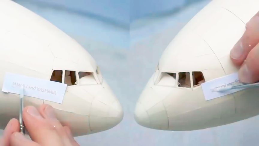 小伙手工打造一架客机模型,看到成品我彻底服了