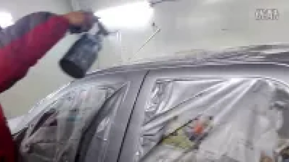 汽车钣金喷漆全过程视频