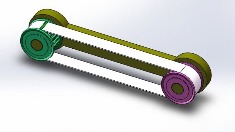 利用solidworks制作皮带动画
