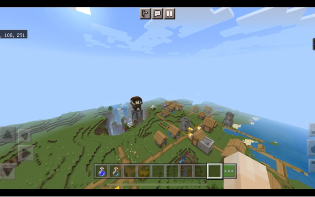 Minecraft 我的世界 1.19种子 3铁匠铺村庄+掠夺者哨塔+废弃矿洞