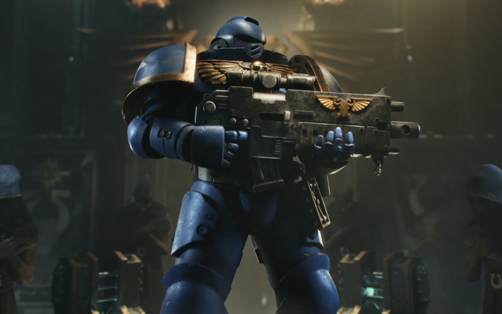 《战锤40K》CG动画「星际战士授甲仪式」_哔哩哔哩bilibili_战锤40000