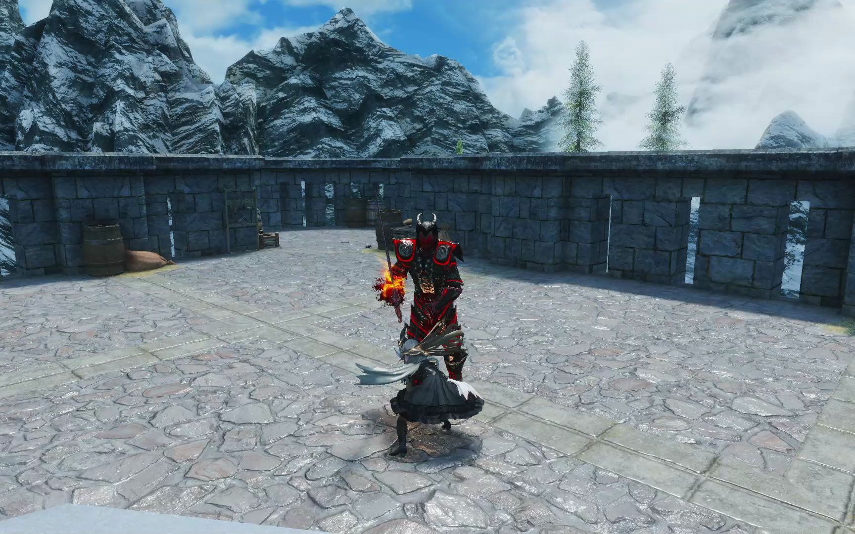 【上古卷轴5】老头环战技开发进度——艾尔登简易冲击力系统测试