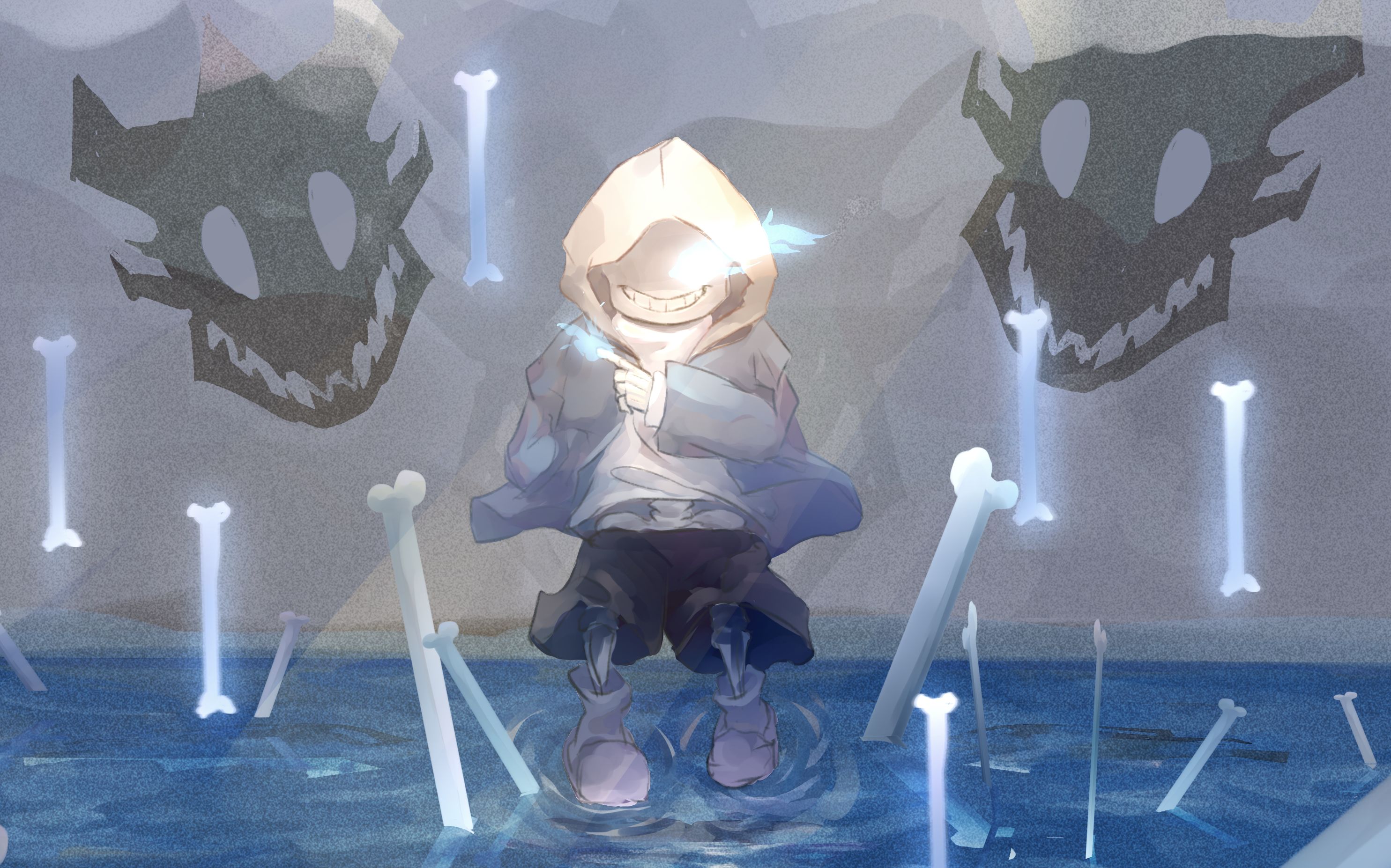 【UNDERTALE】糟糕时光(bad time)模拟器,无伤过sans!QAQ