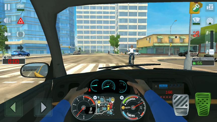 模拟出租车:今天接了第1单,赚204块。