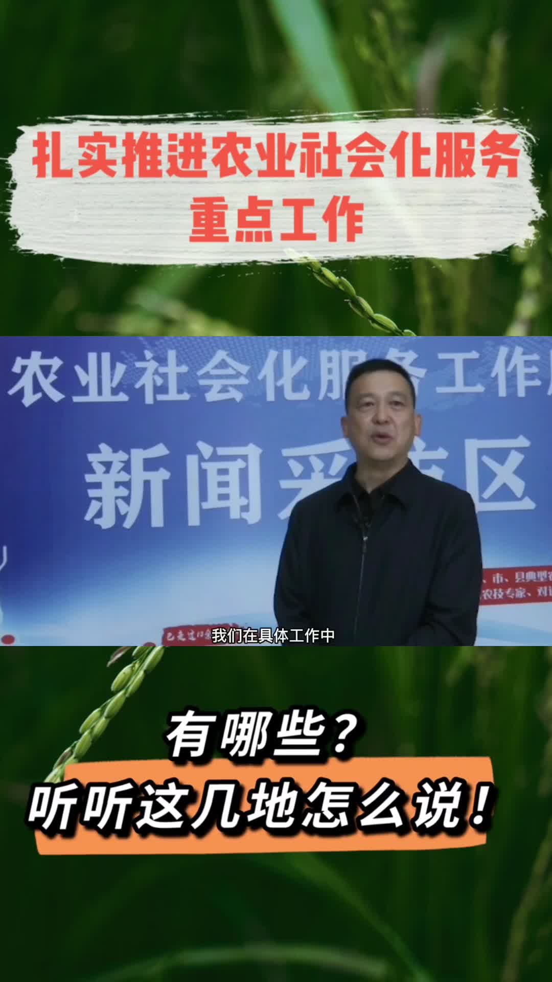扎实推进农业社会化服务重点工作!听听这几地怎么说?