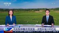中央财政:向实际种粮农民发放一次性补贴100亿元