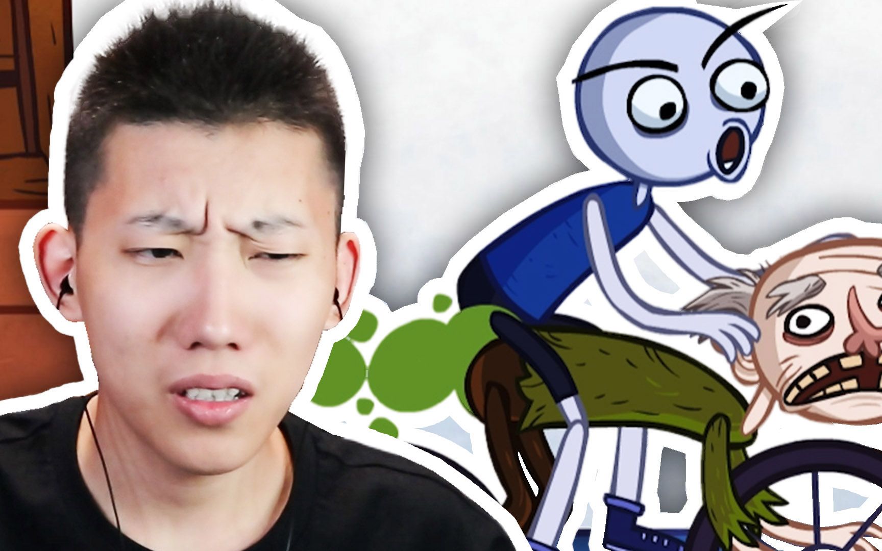 遇到大爷碰瓷要怎么办?史上超贱的游戏视频!鲤鱼Ace解说