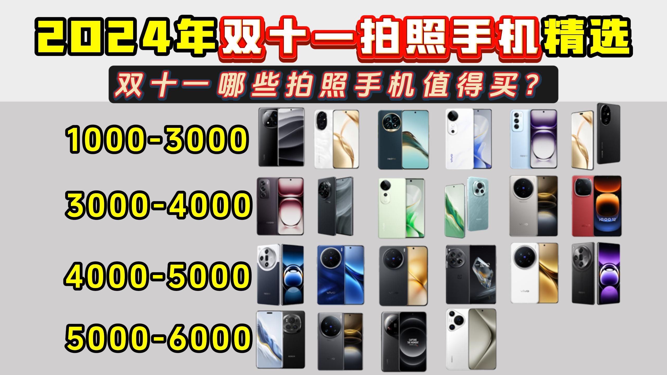 【双十一拍照手机专区】2024年双十一期间哪些拍照手机值得入手?...