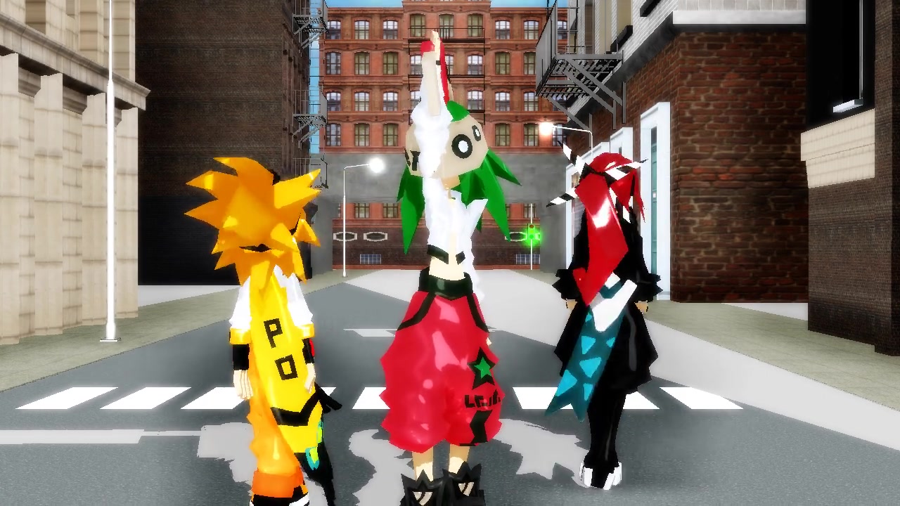 【凹凸世界mmd】红绿灯三人组说要跳虎视眈眈?!
