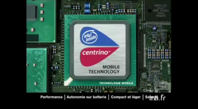 英特尔迅驰移动计算技术(2004)法国电视广告