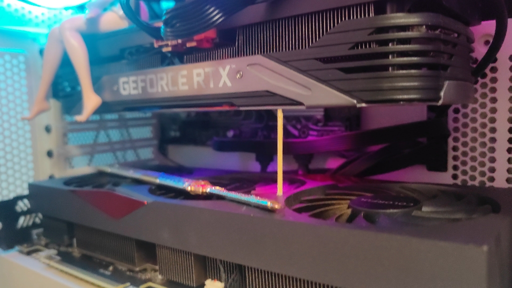 挑战全网最贵显卡支架 3070ti当显卡支架