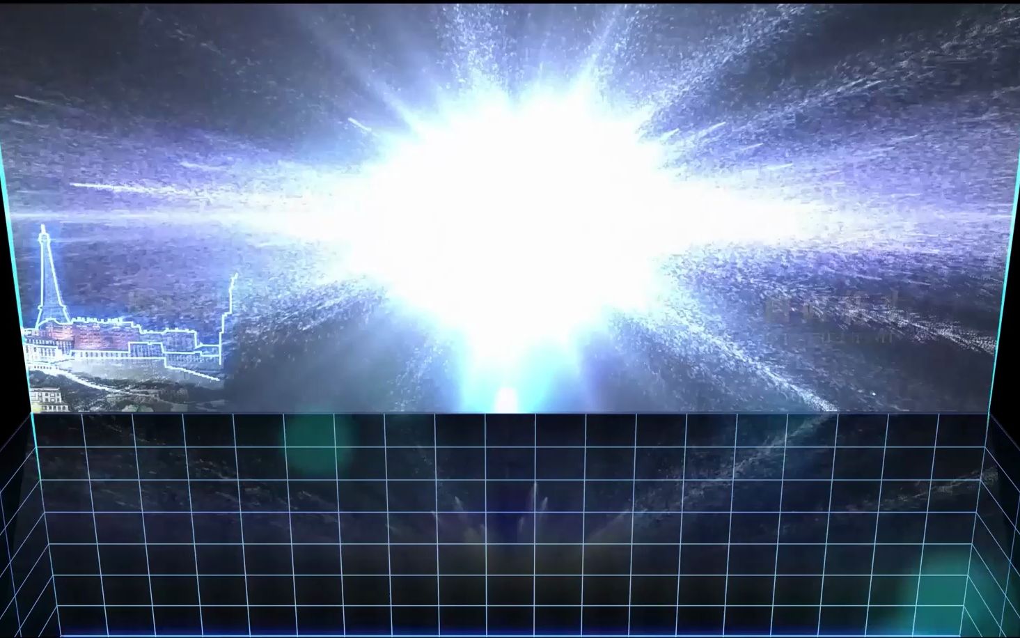 L型LED大屏裸眼3DL屏裸眼3d视频制作片源制作,三折幕裸眼3d视频...